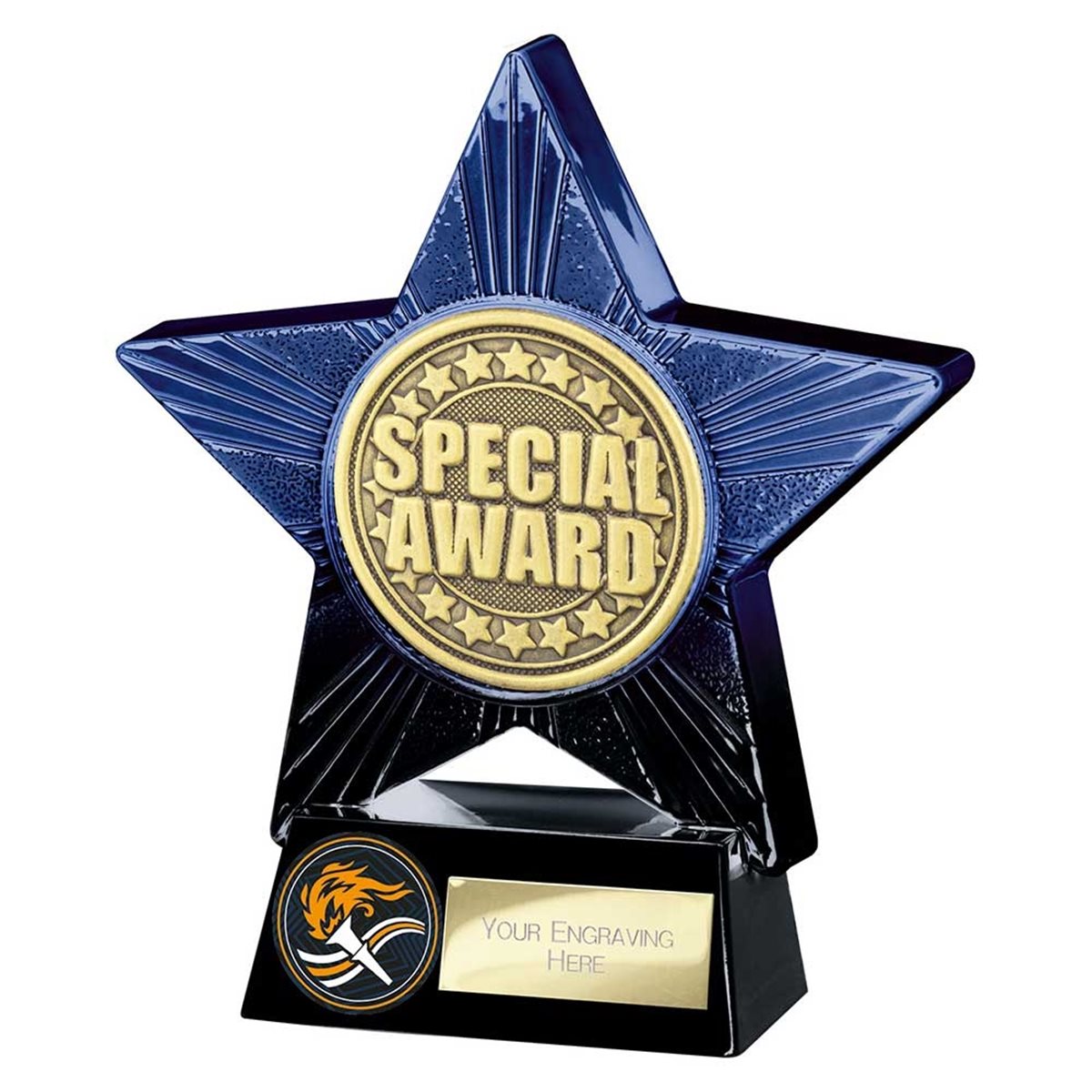 Special Award Blue & Black Superstar Trophy PM25169 | Jaycee Trophies