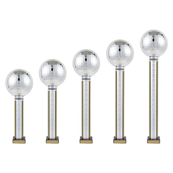 Shiny Silver Disco Ball on Silver Column Trophy TR19717 | Jaycee Trophies